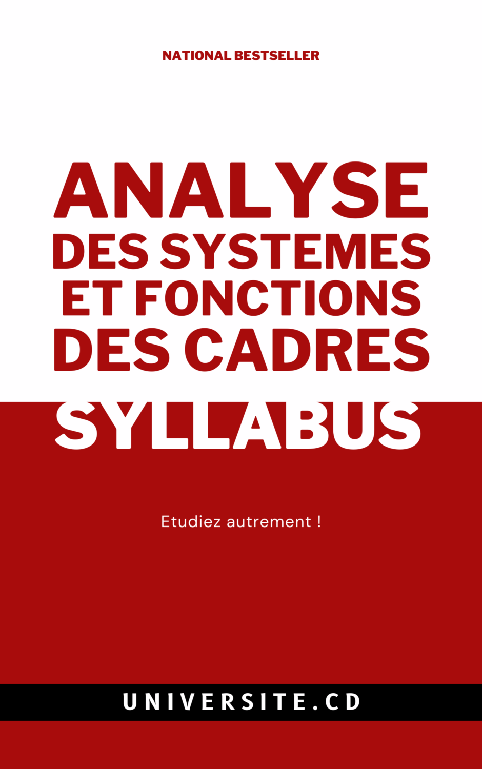 ANALYSE DES SYSTÈMES ET FONCTION DES CADRES – Universite.cd